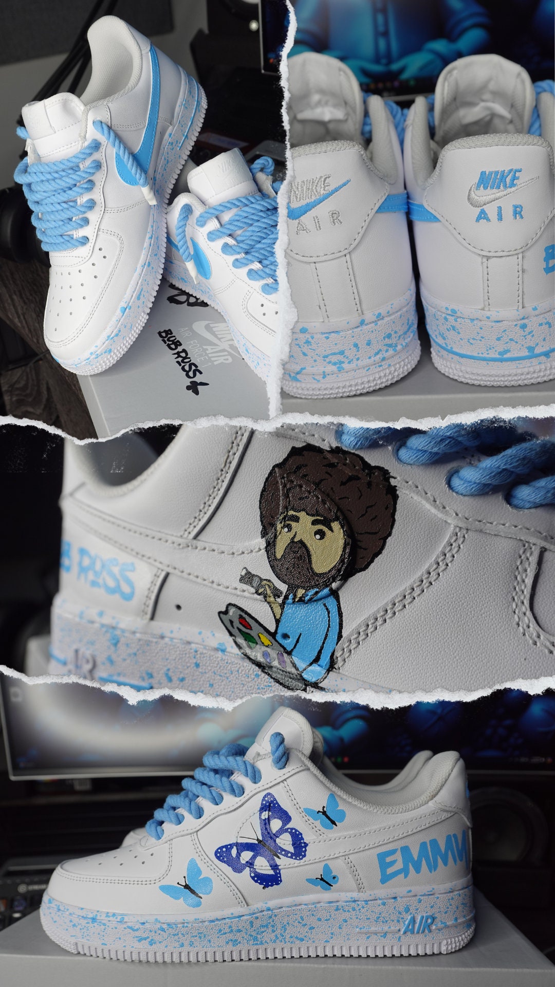 Custom Air Force 1 Sneakers - Etsy
