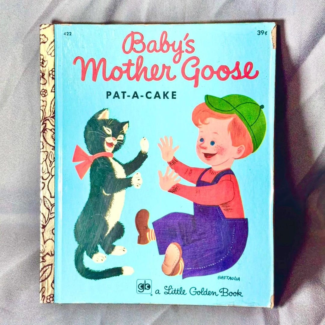 1973 Baby’s Mother Goose Pat-a-cake 9th Print Nursery Rhymes Little ...