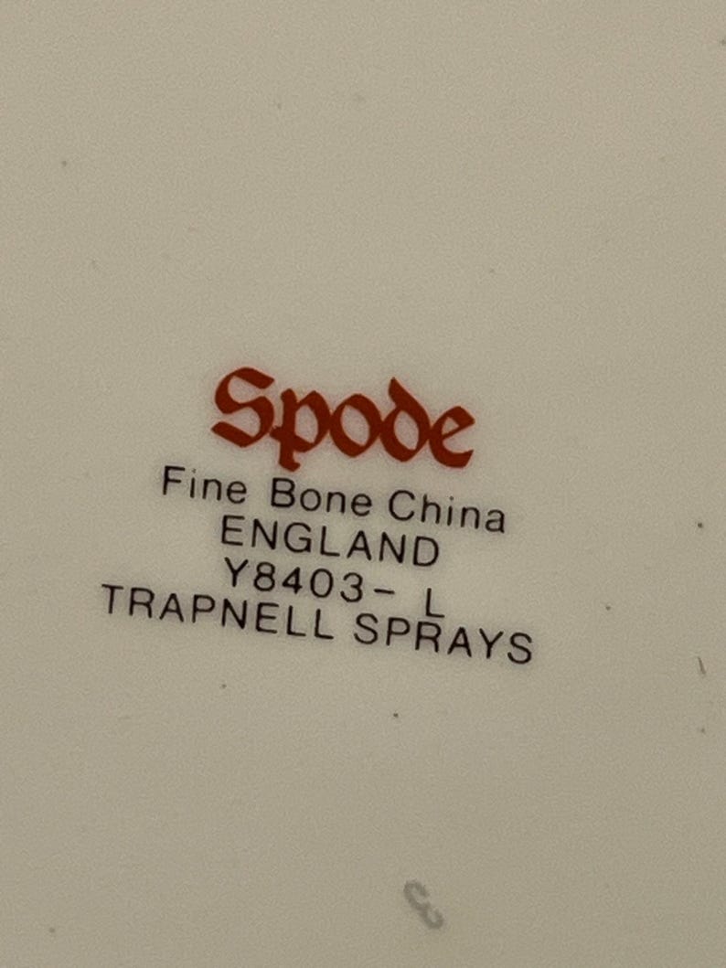 Vintage Trapnell Sprays by Spode 6 1/2 Bread & Butter Plate Side Dish England - Etsy