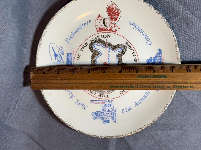 1965 USPS Commemorative Plate 61st Postmasters Convention - Etsy