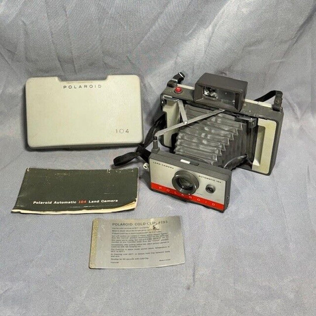 Vintage Polaroid Land Camera Automatic 104 Instant Film Camera 1960s - Etsy