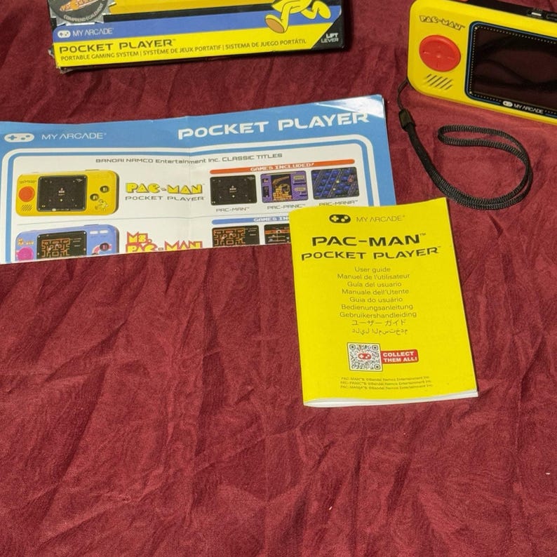 My Arcade PAC-MAN Pocket Player Yellow Portable Gaming System Pac-panic ...