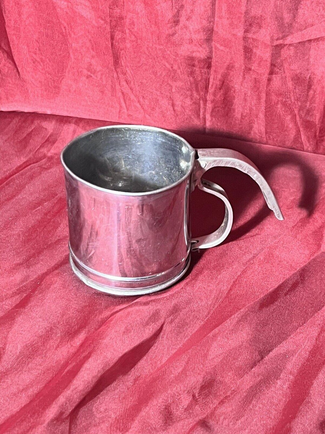 Vintage 3.5” Steel Sifter W/ Squeeze Handle Flour Dry Sift Silver ...