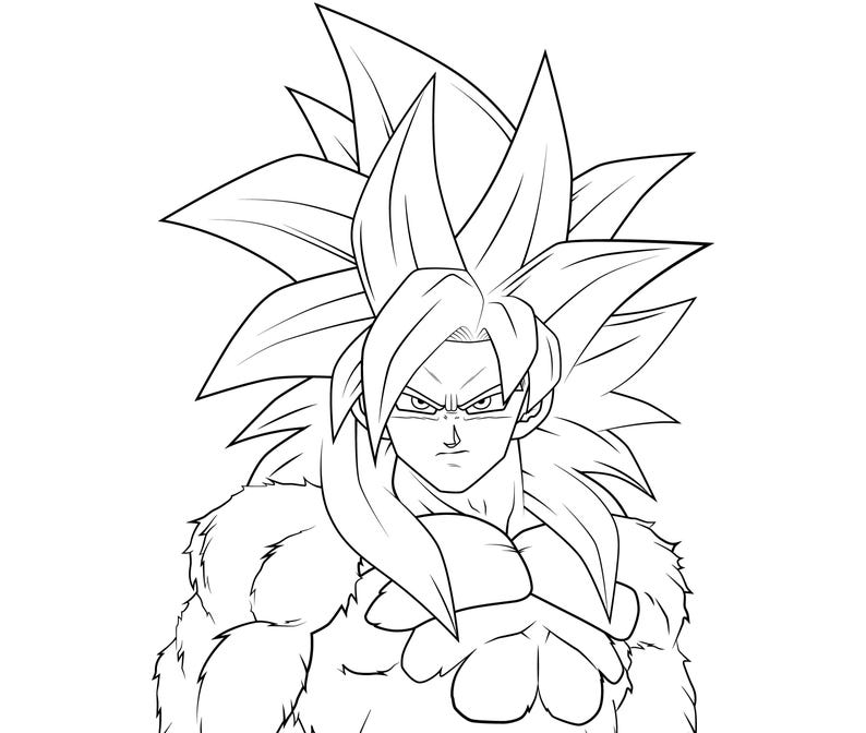 SSJ4 Daima Goku Digital Illustration in PDF Format – Anime Art for ...