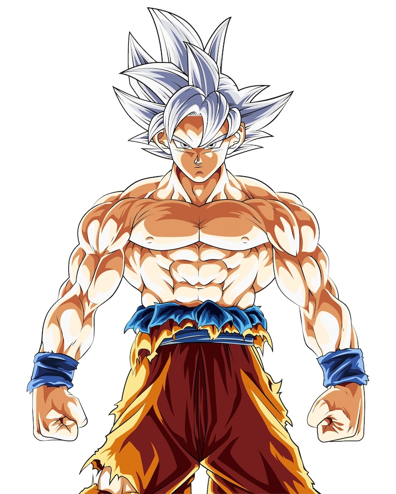 Goku Ultra Instinct Illustration Vector, Pdf, Png – Printable Anime ...