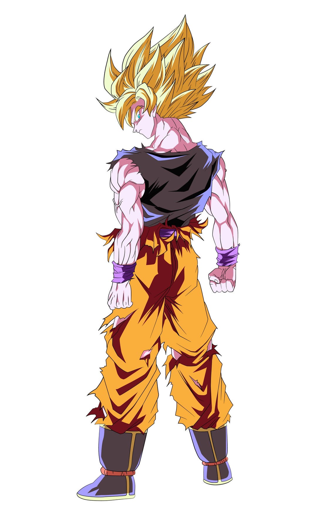 Super Saiyan Goku Illustration Vector, Pdf, Png – Printable Anime ...