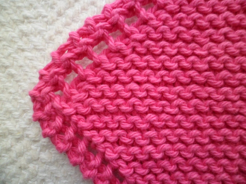 Hot Pink Cotton Dishcloth - Etsy