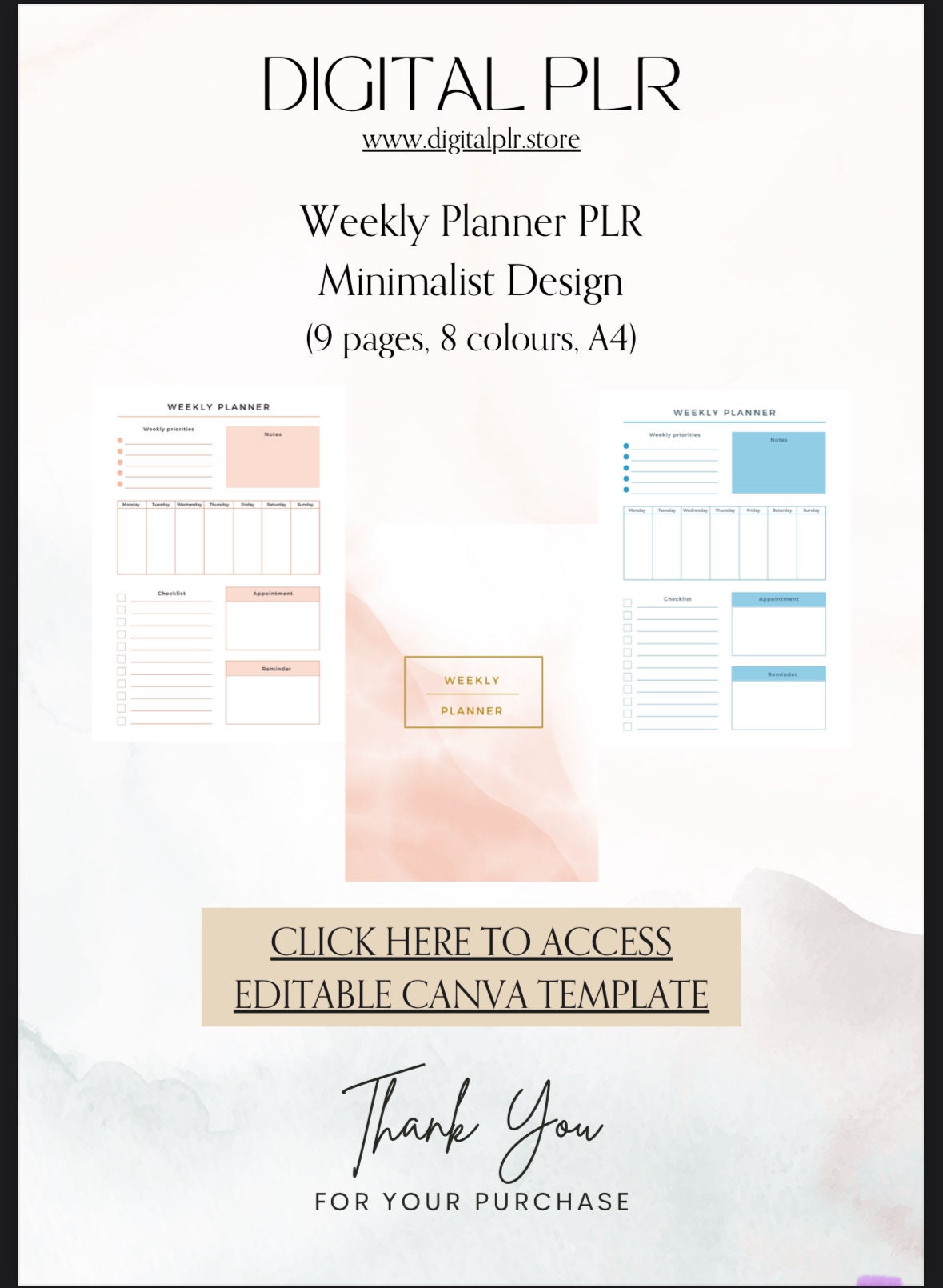 Productivity Template Bundle - Etsy