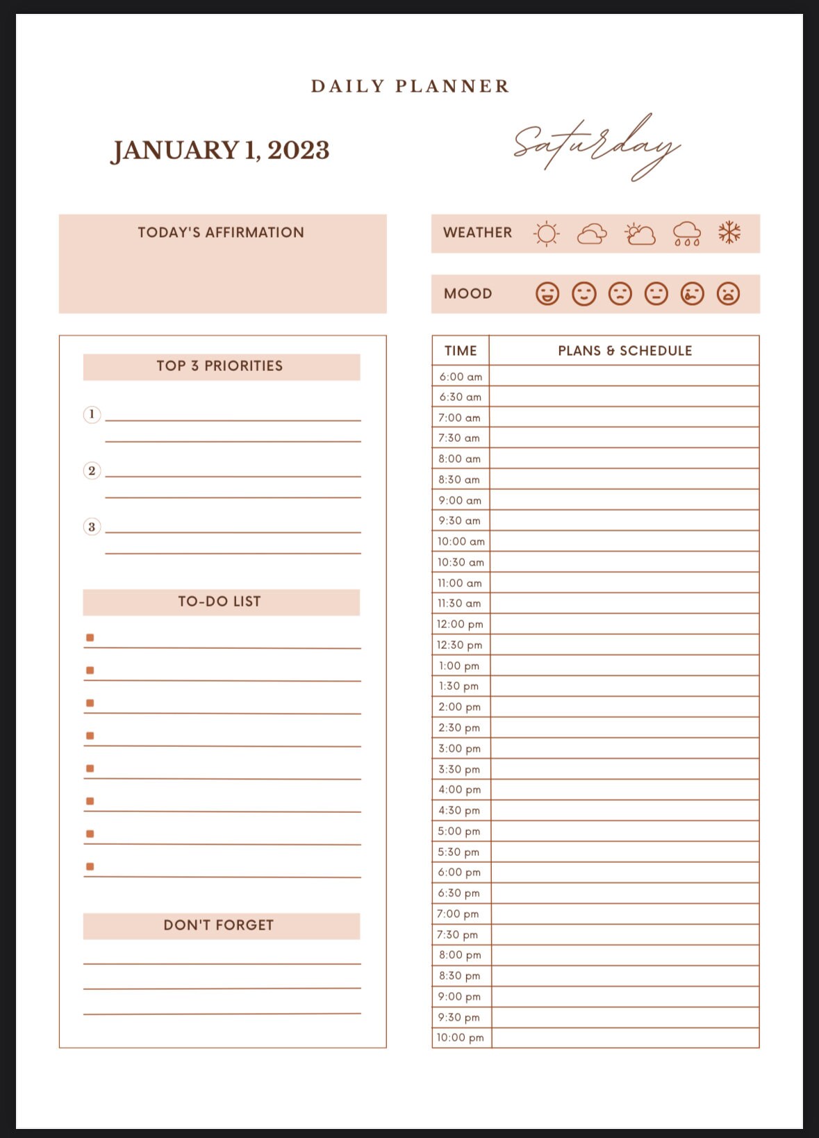 Productivity Template Bundle - Etsy