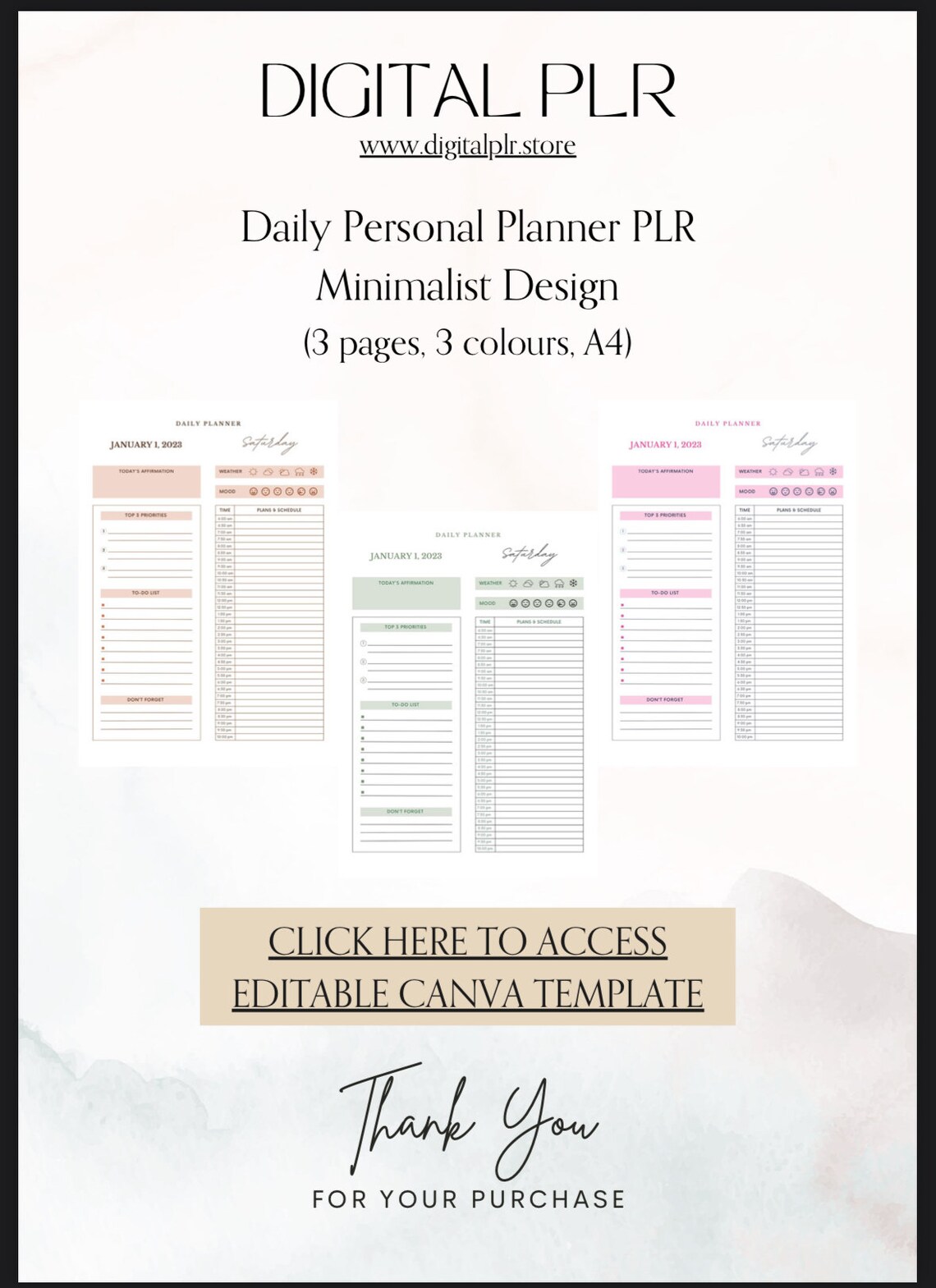 Productivity Template Bundle - Etsy