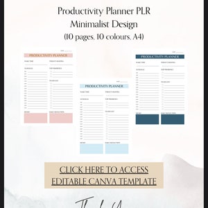 Productivity Template Bundle - Etsy