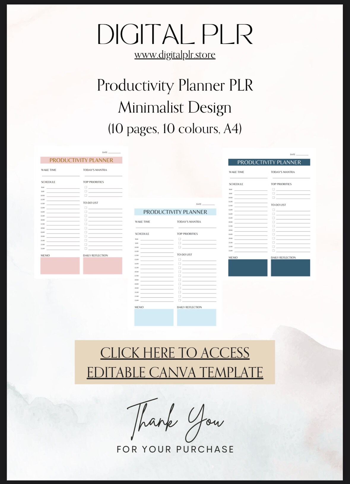 Productivity Template Bundle - Etsy