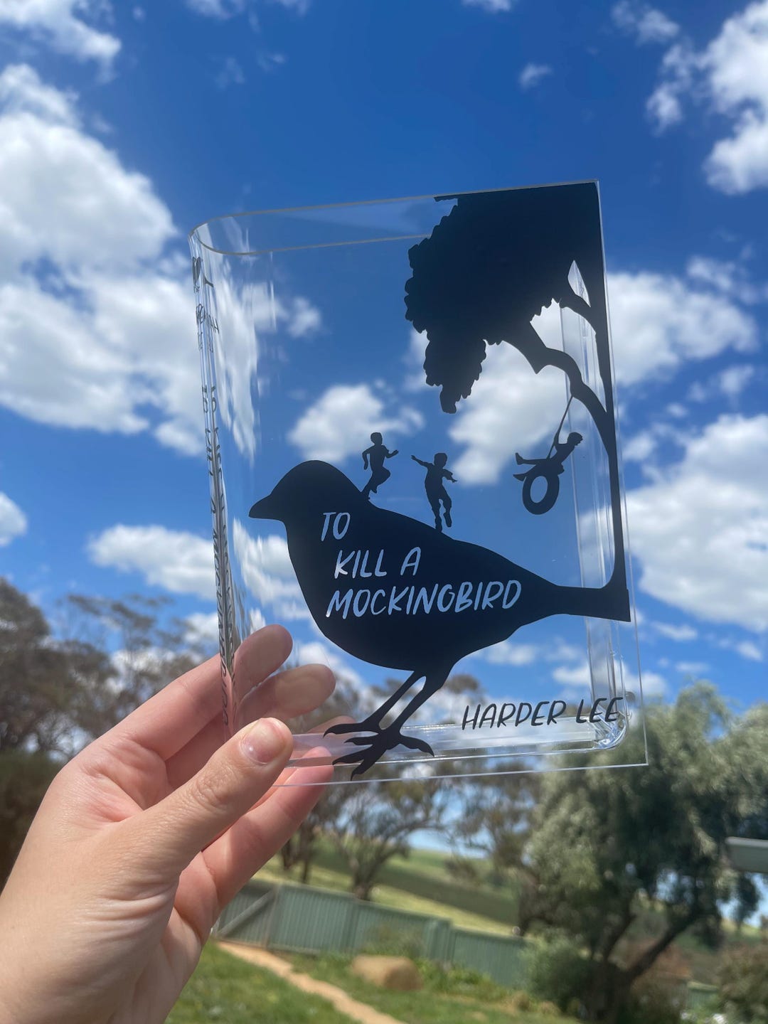Acrylic Book Vase - to Kill A Mockingbird Inspired Bird Vase - Etsy