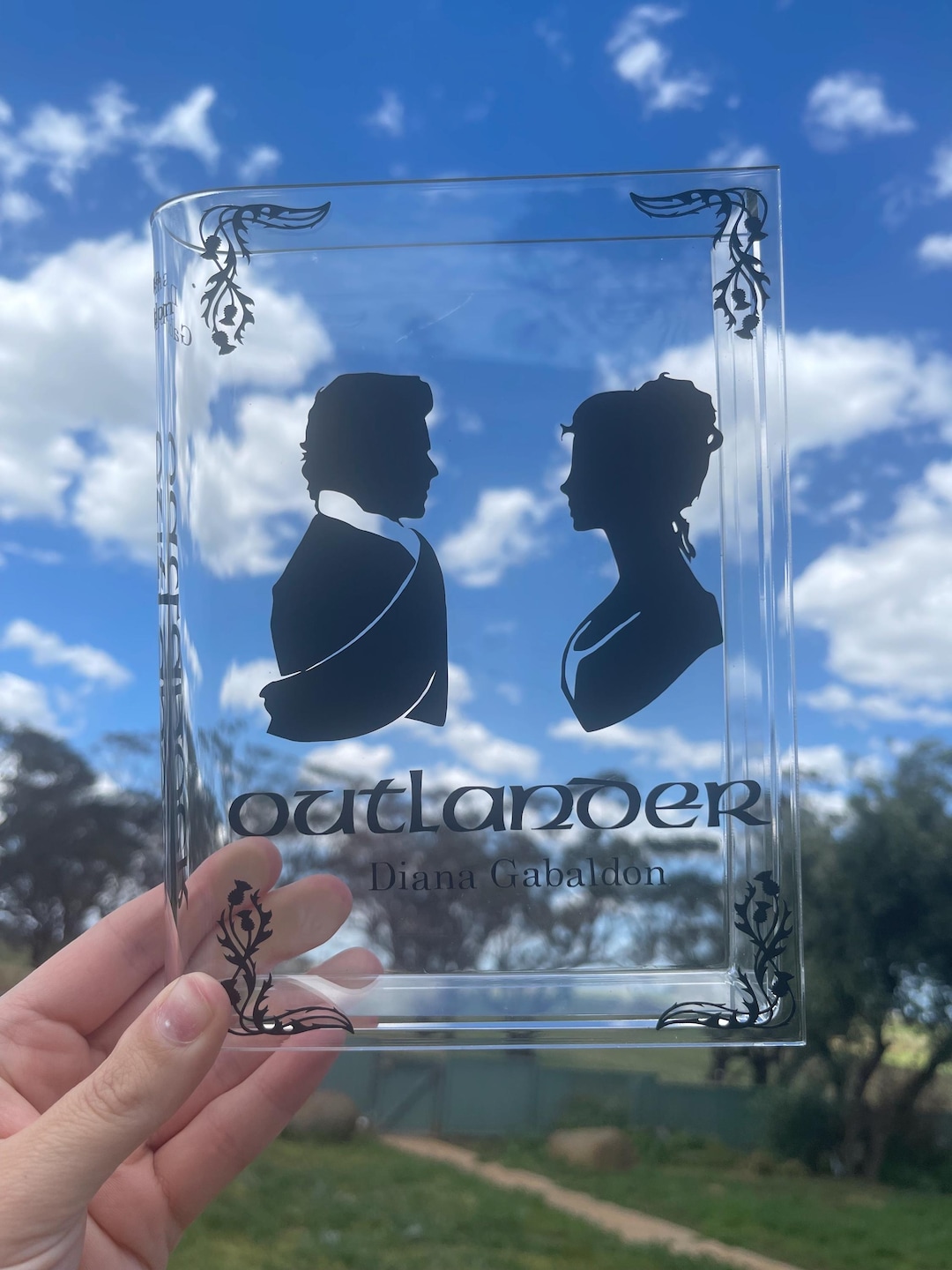 Acrylic Book Vase - Outlander Inspired Couple Vase - Etsy