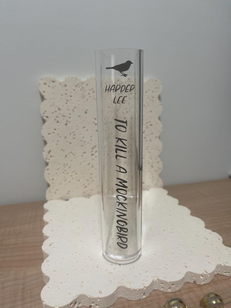Acrylic Book Vase - to Kill A Mockingbird Inspired Bird Vase - Etsy
