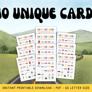 Road Trip Bingo, Printable Bingo Cards, Scavenger Hunt for Kids, Road ...