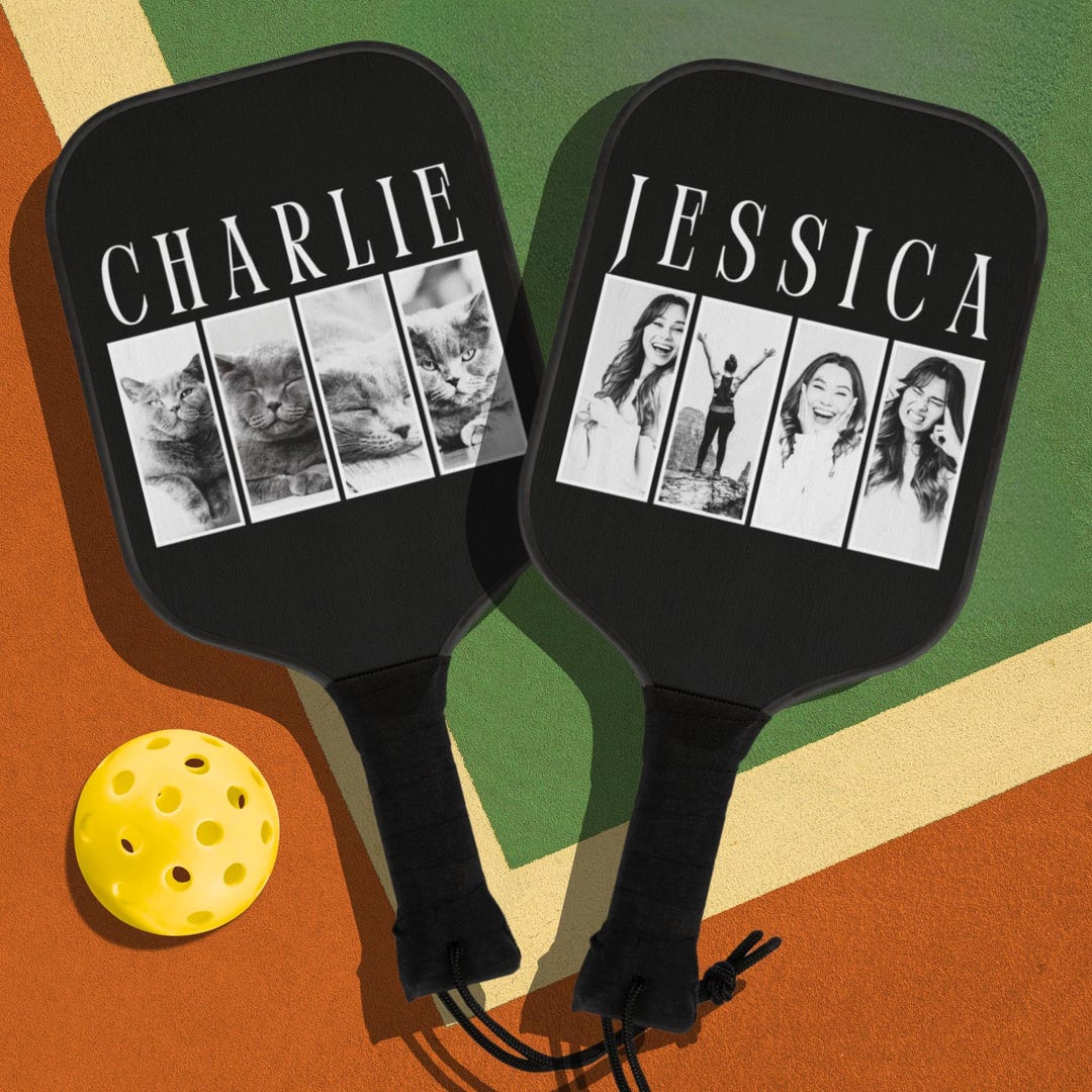 Custom Bootleg Photo Pickleball Paddle – 90s Rap Style – Face or Pet ...