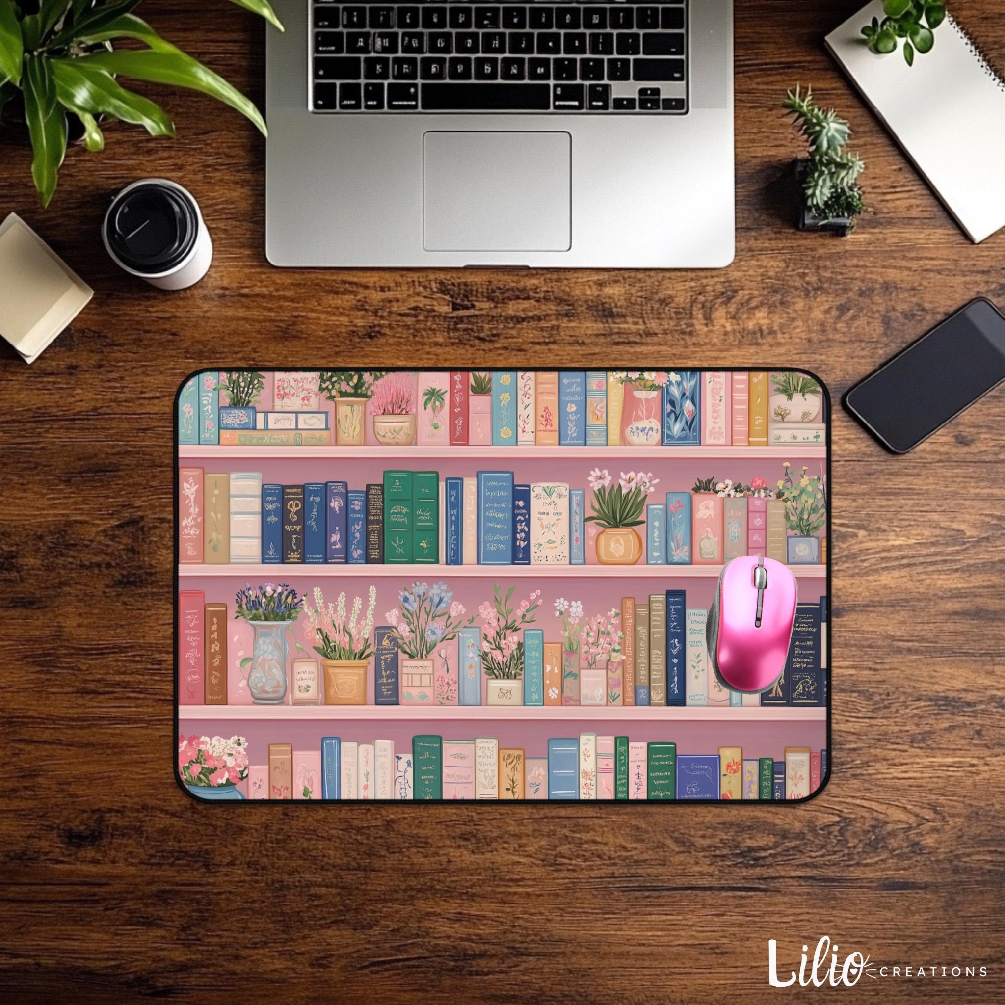 Bookish Desk Mat – Librarycore Book Nook Mouse Pad for Booktroverts ...