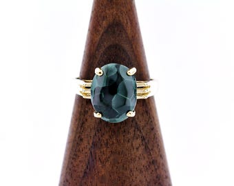 Isle Royale Greenstone Chlorastrolite Ring Set in Sterling Silver, Size ...