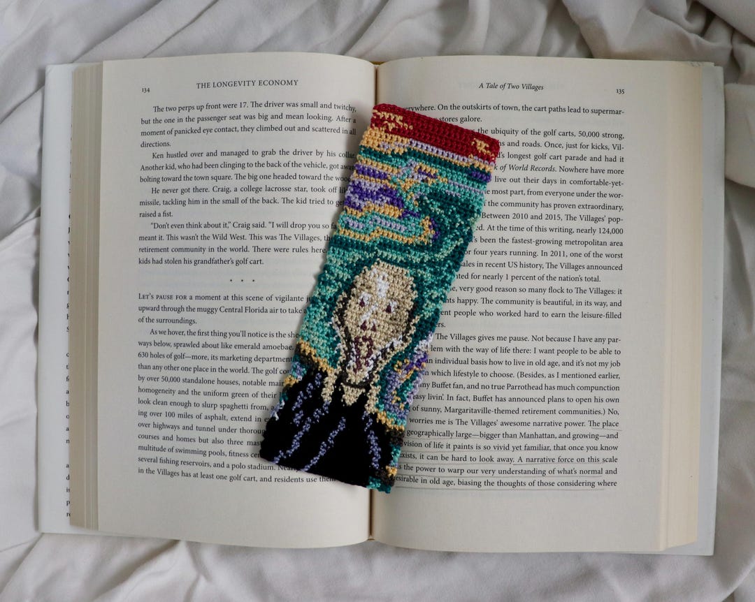 The Scream Micro-crochet Bookmark - Etsy
