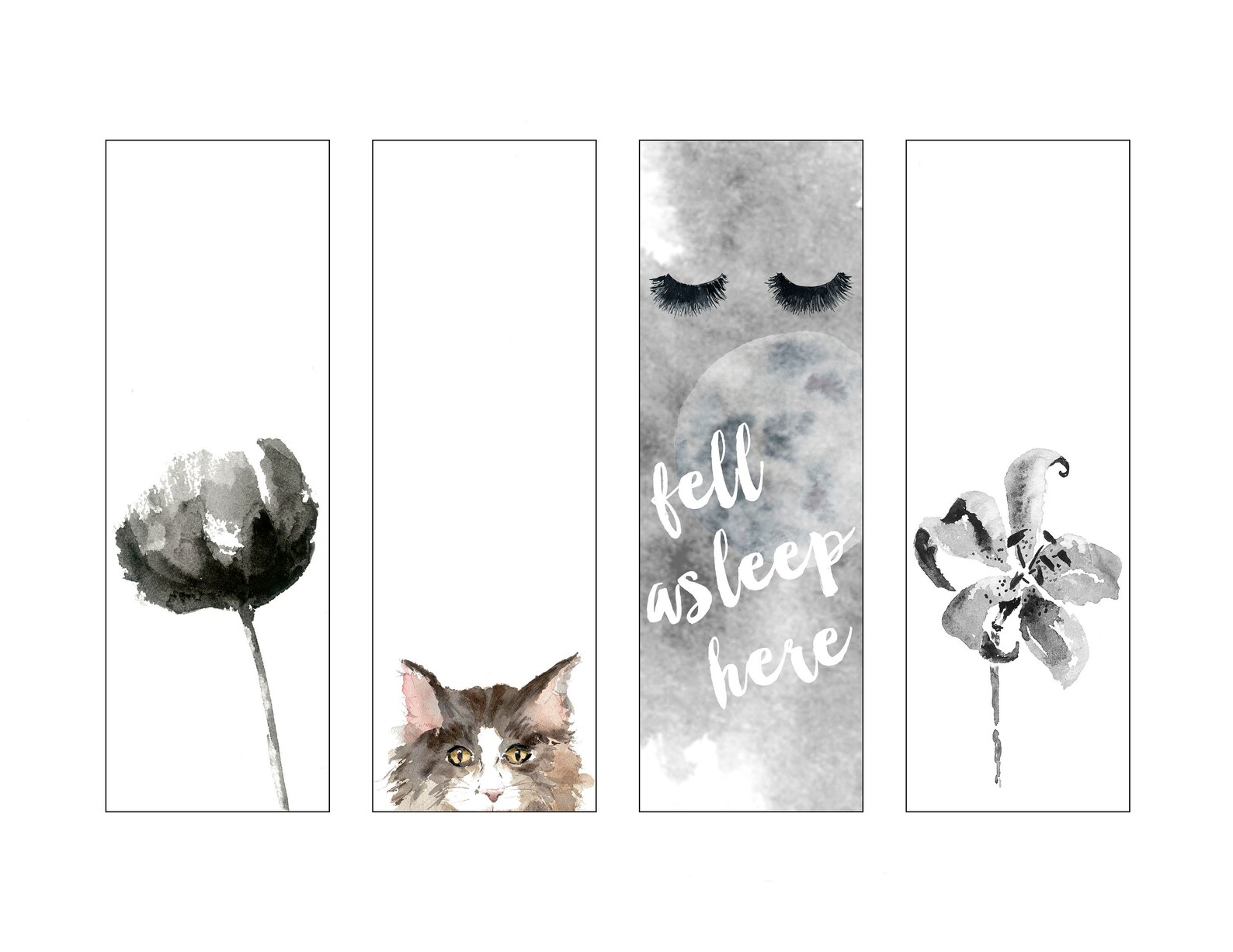 DIGITAL DOWNLOAD Printable Bookmarks 2 X 6 Printable | Etsy