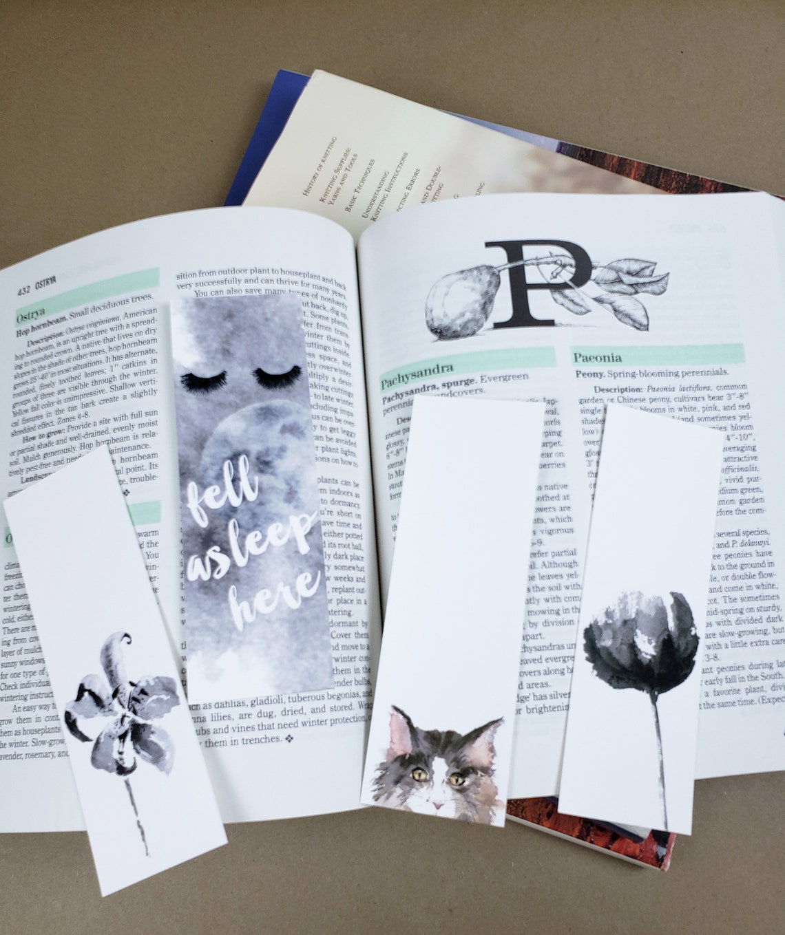 DIGITAL DOWNLOAD Printable Bookmarks, 2 X 6 Printable Bookmarks Set of ...