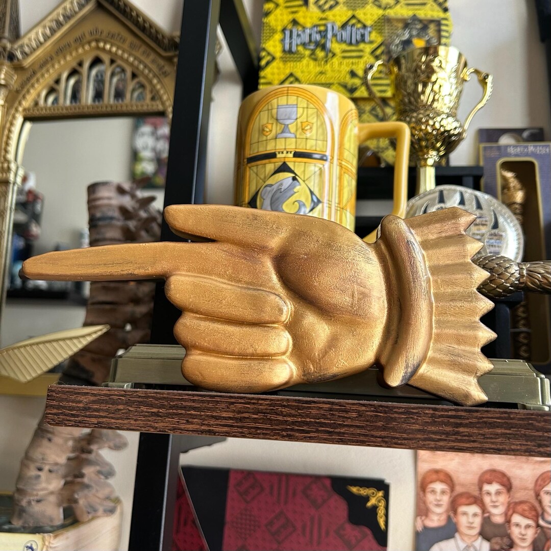 3D Printed Golden Pointing Hand - Etsy