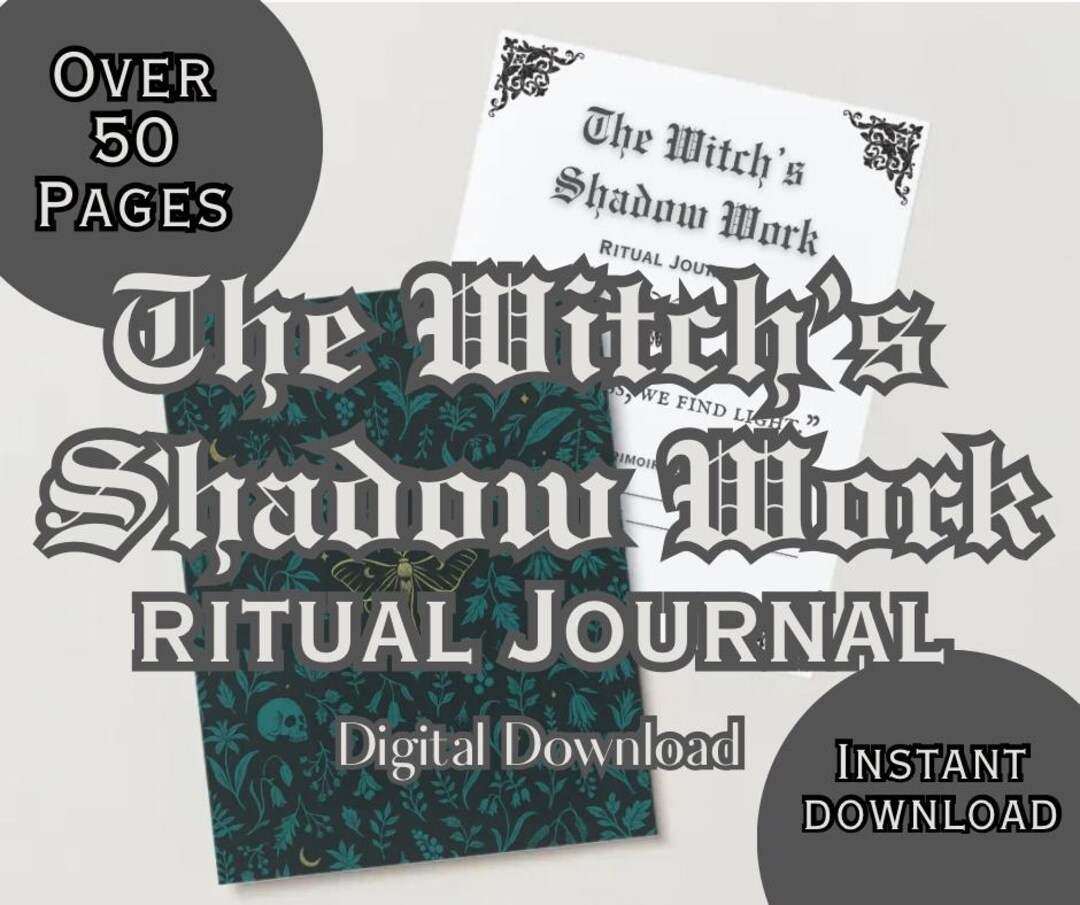 Shadow Work Journal | Witch’s Journal | Digital Download | Self ...