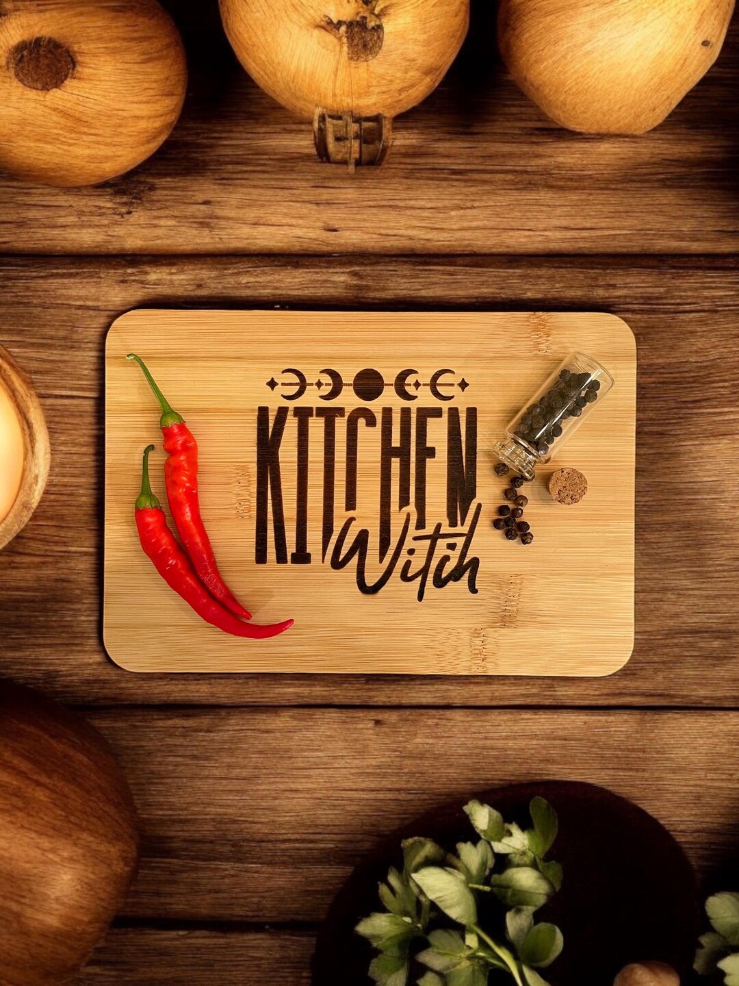Laser Engraved kitchen Witch Cutting Board. 6x9 Inch - Etsy