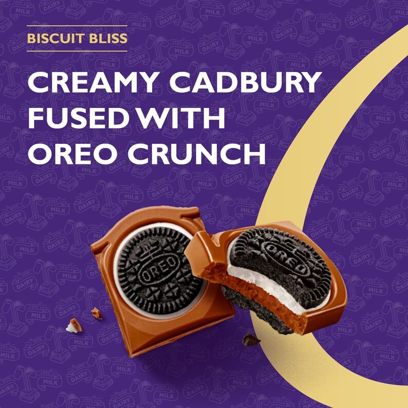 Cadbury Dairy Milk OREO Sandwich Chocolate Bar, With OREO Biscuit ...