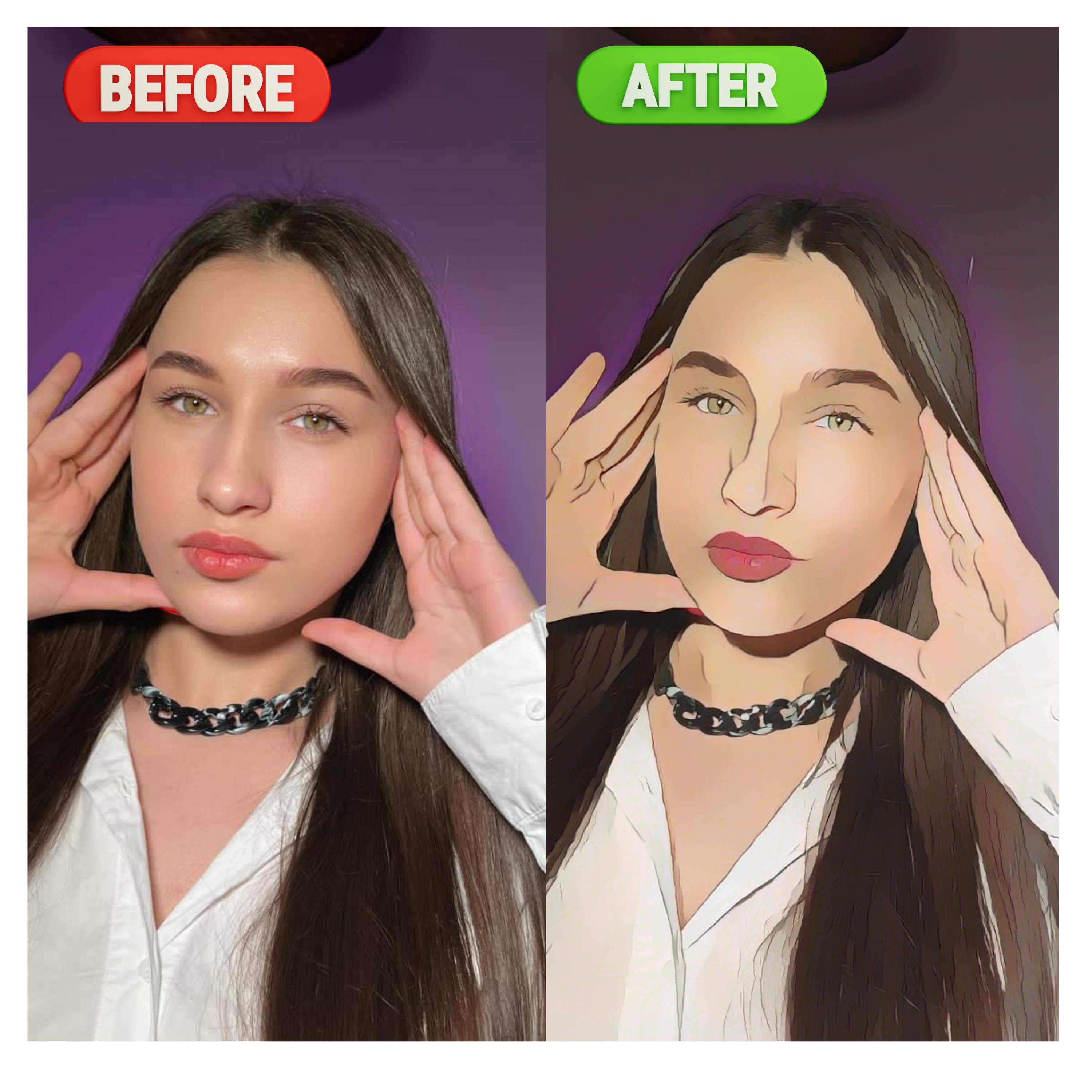 Custom Cartoon Photo From Your Picture Caricature Tee Cartoonized Photo ...