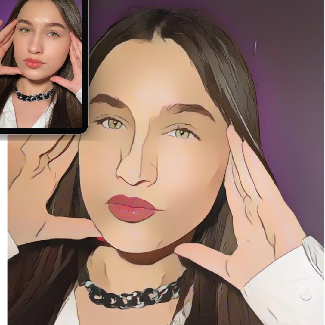 Custom Cartoon Photo From Your Picture Caricature Tee Cartoonized Photo ...