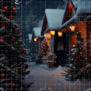 Christmas Digital Background, Holiday Digital Backdrop, Winter ...