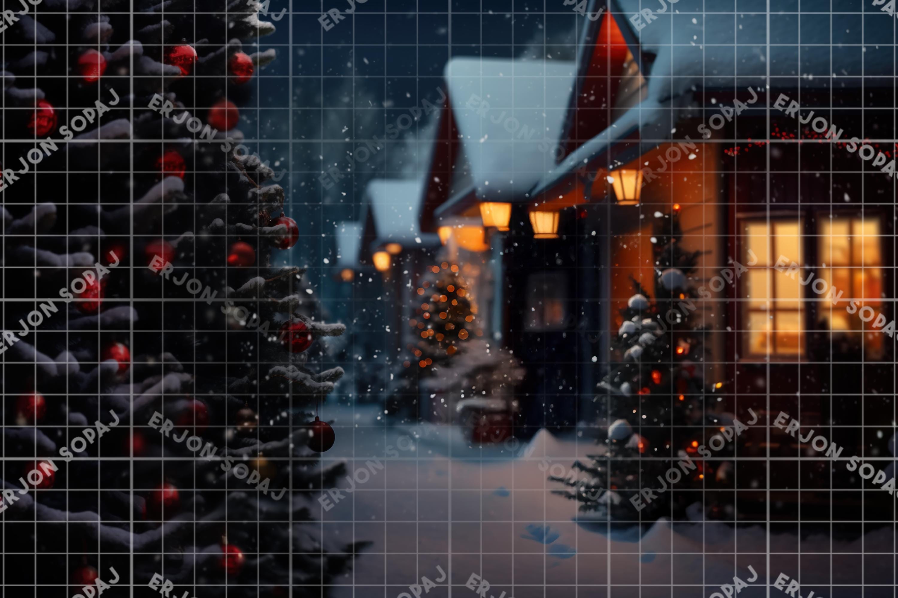 Christmas Digital Background, Holiday Digital Backdrop, Winter ...