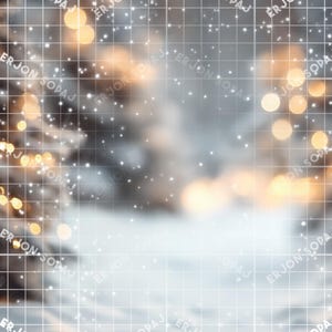 Christmas Digital Background, Bokeh Lights, Winter Wonderland, Holiday ...