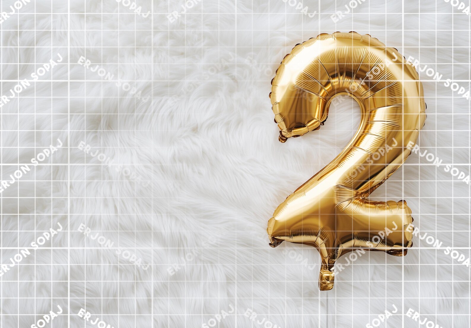 12 Months Digital Background, Background for Newborns, Golden Number ...