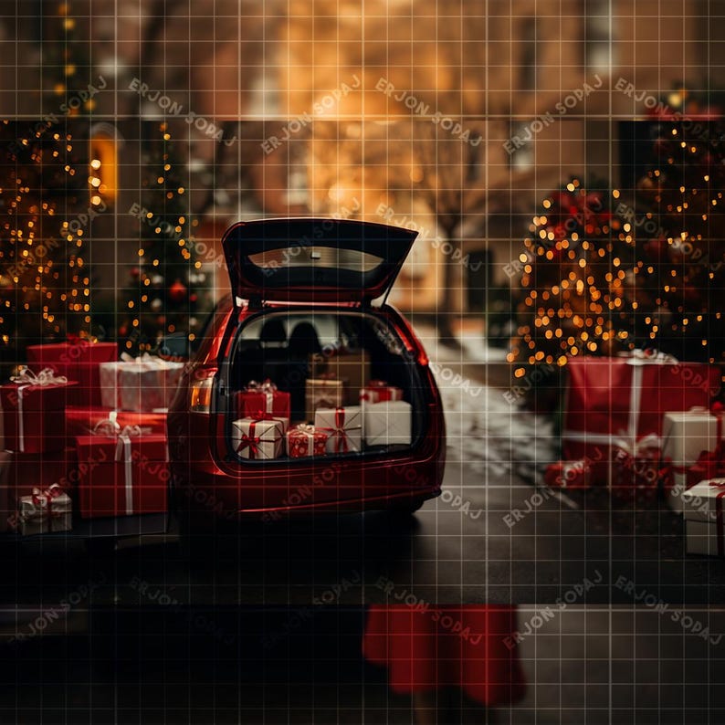 Christmas Car Background, Child Photo, Baby Photography, Portrait ...