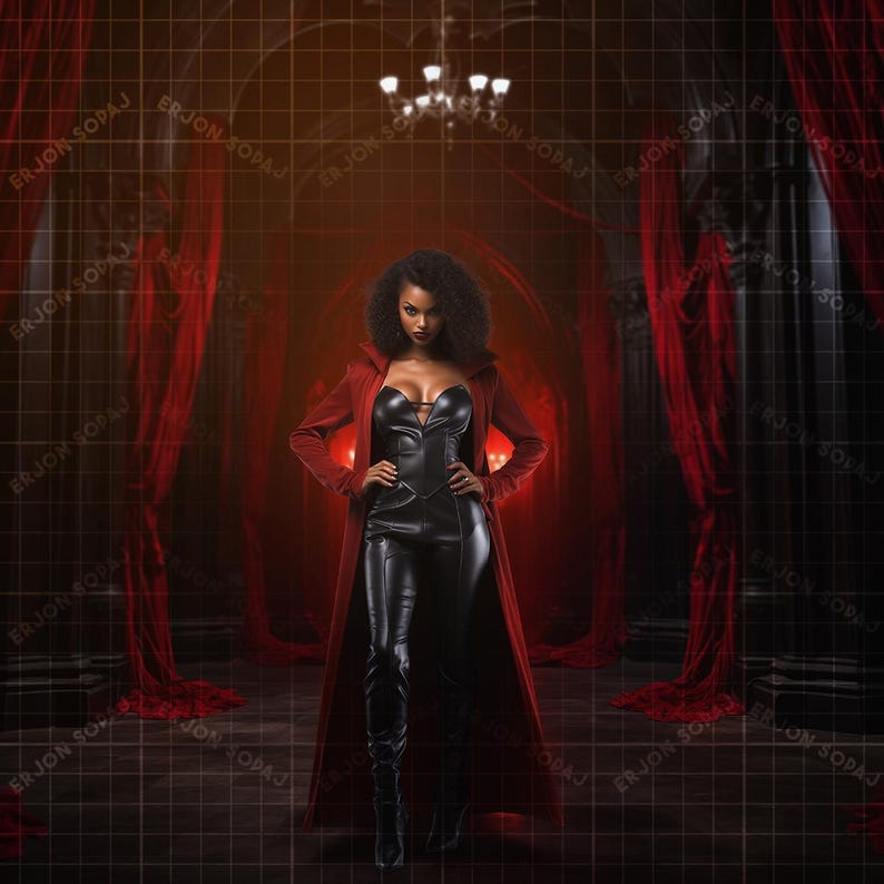 Gothic Hallway Digital Background, Vampire Gothic Scene, Theatrical ...