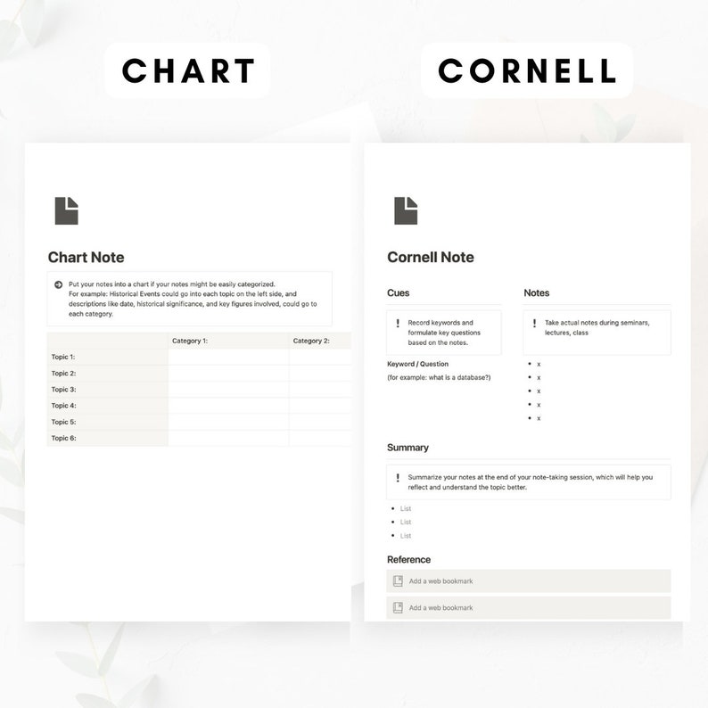 Note-taking Notion Template Bundle - Etsy