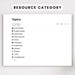Notion Template: Resource Hub | Digital Resources, Business, Study ...
