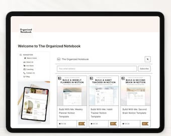Notion Portfolio Website Template Social Media Manager, Photographer ...