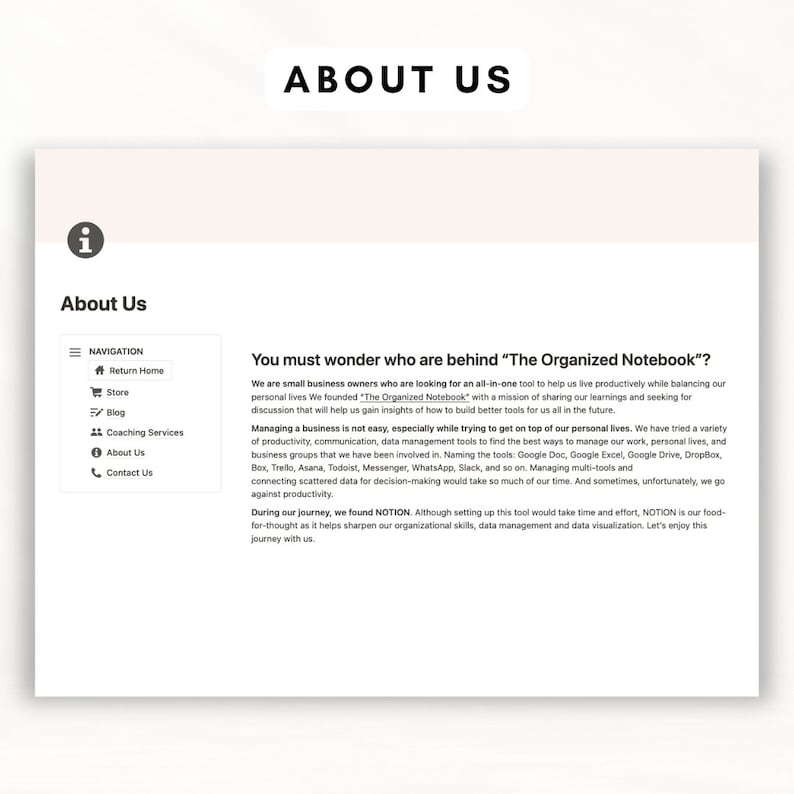 Personal Website Notion Template - Etsy