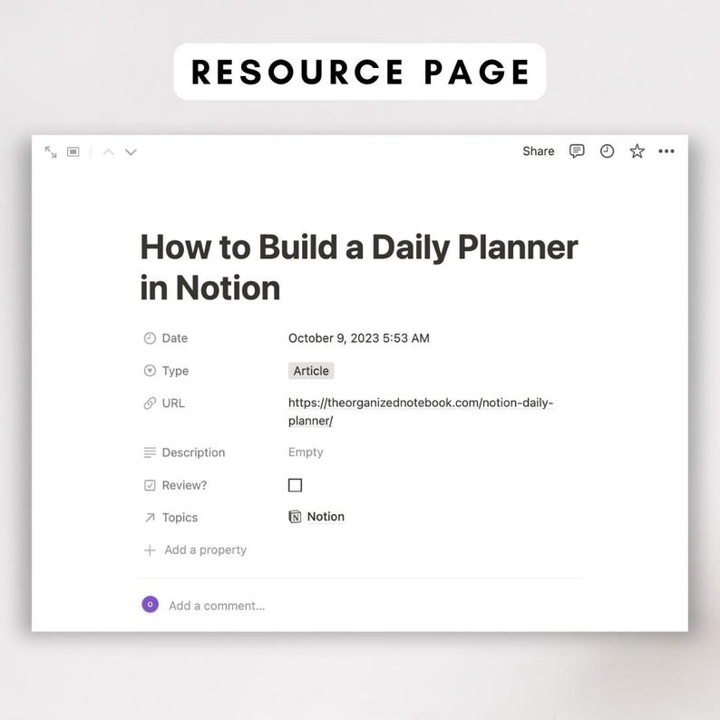 Notion Template: Resource Hub | Digital Resources, Business, Study ...