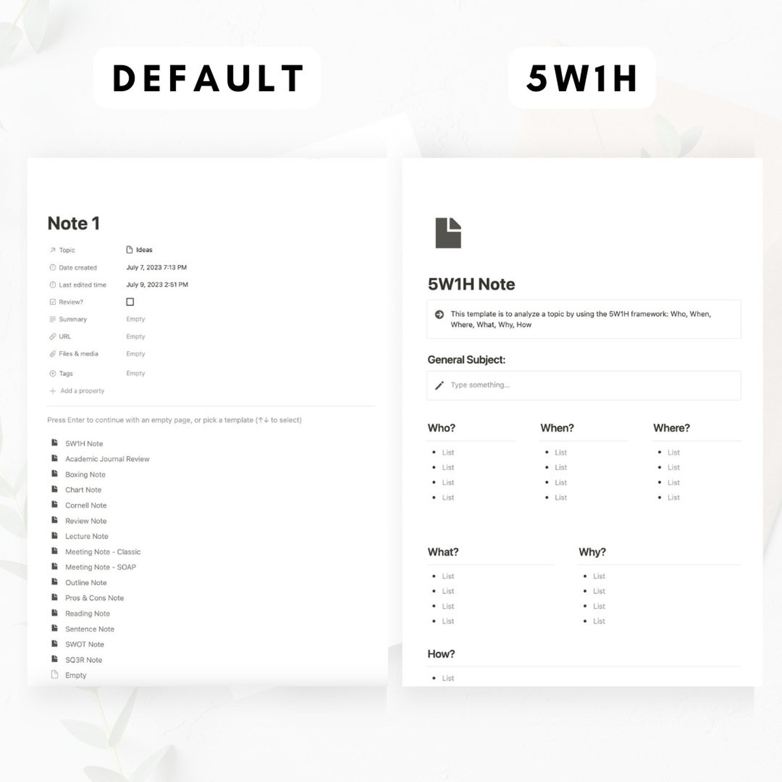Note-taking Notion Template Bundle - Etsy