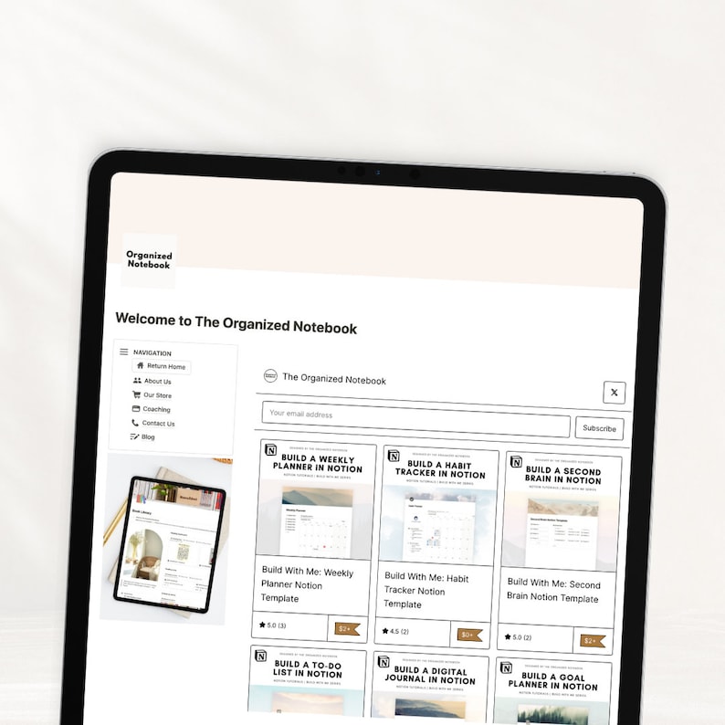 Personal Website Notion Template - Etsy