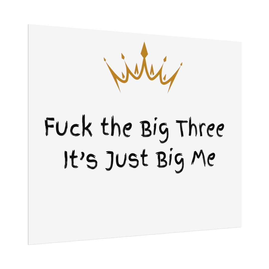 Its Just Big Me Rap Game Poster Empowering Art for Hip-hop Enthusiasts ...