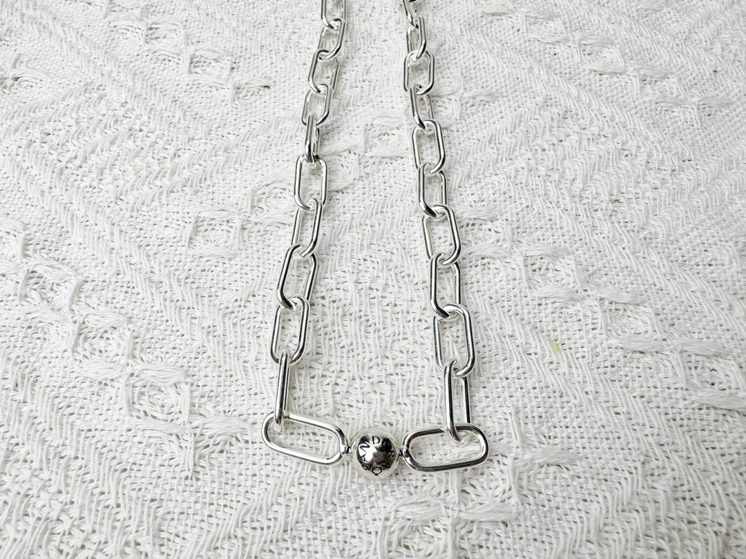 Pandora ME Chain Necklace, S925 Silver Colliar Classic Chain Necklace ...