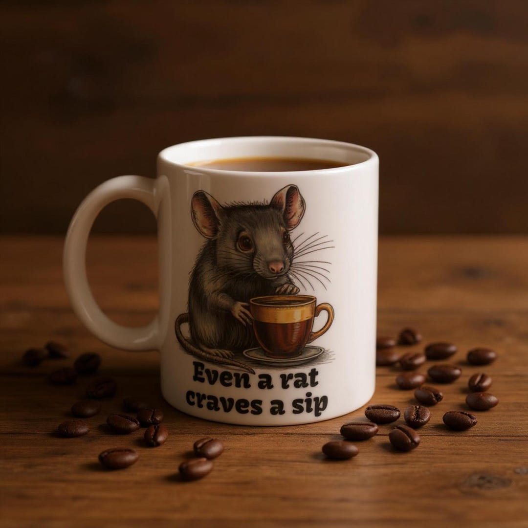 Funny Rat Coffee Mug – Cute Rat Quote Cup – Rat Lover Gift for Rat Mom ...