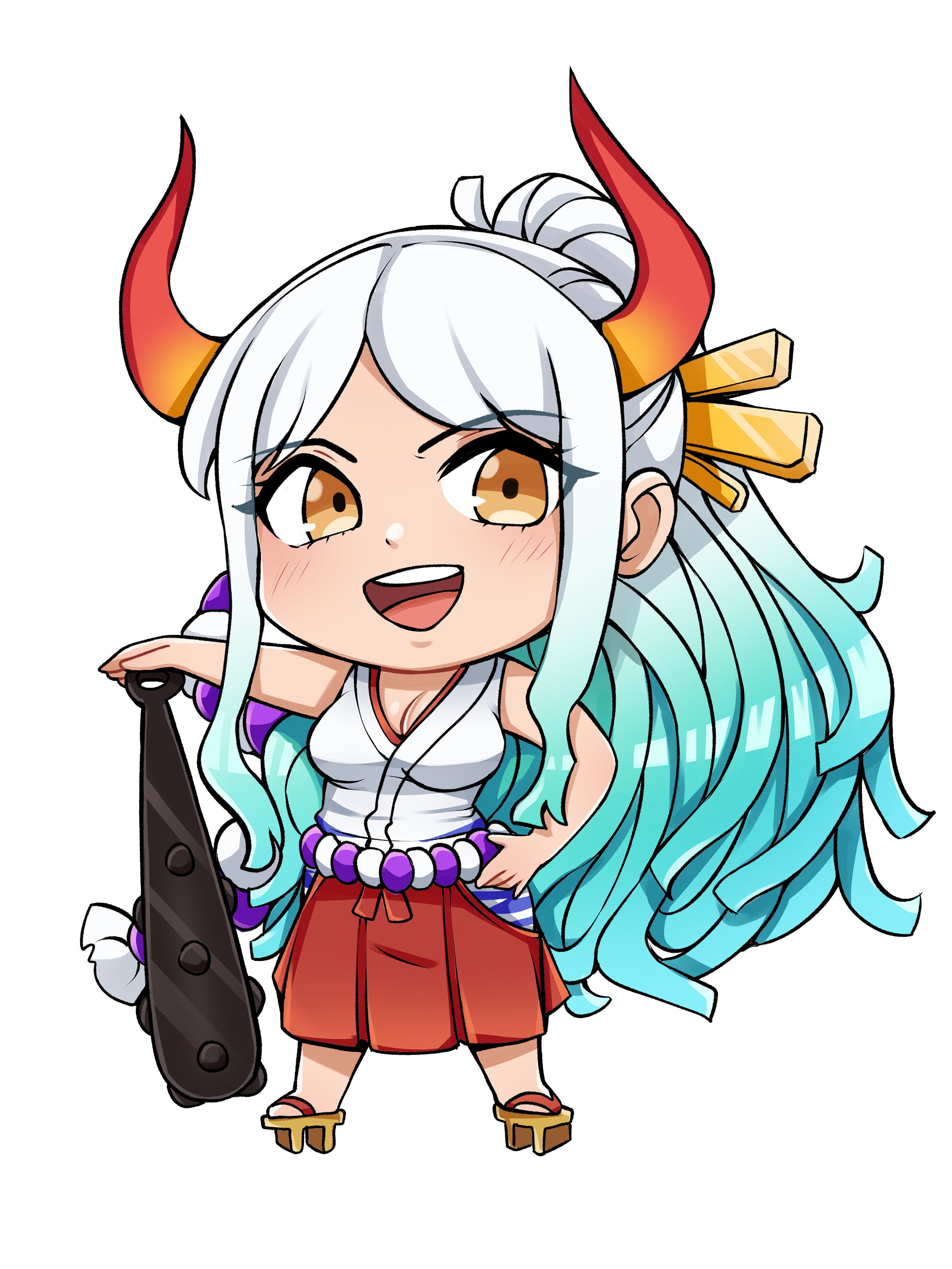 One Piece - Yamato Sticker - Etsy