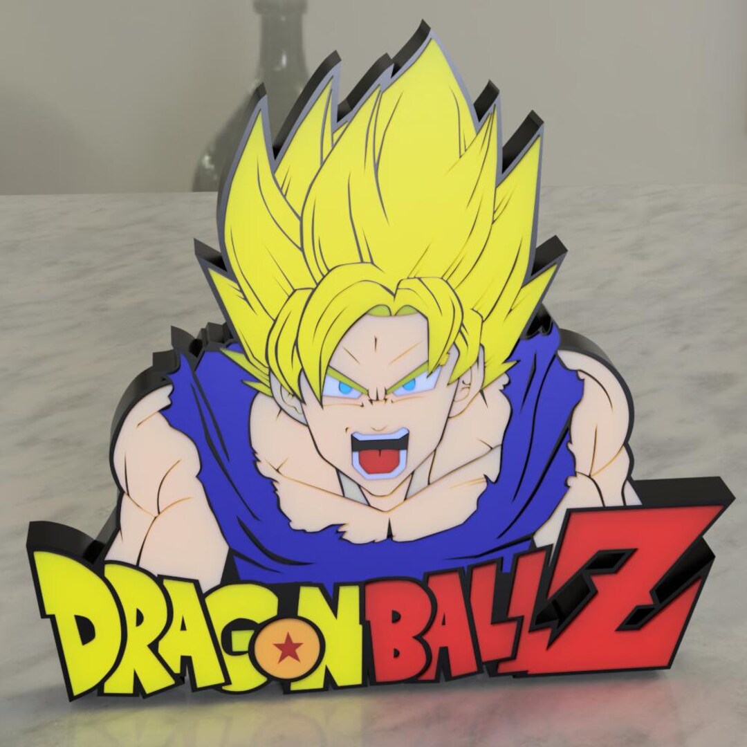 Custom Goku Sayan Dragon Ball Z 10inches 3D Famous Anime Series Gift ...